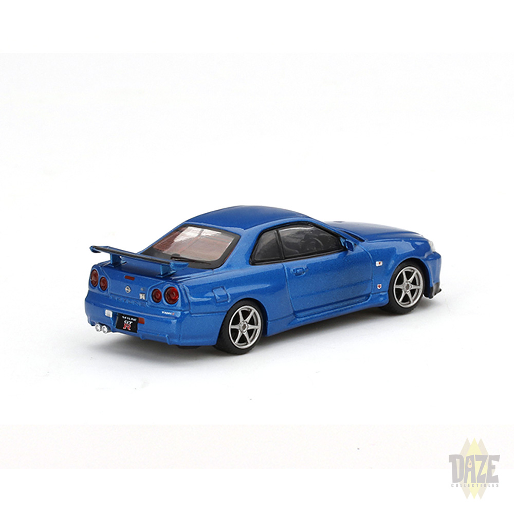 DAZE COLLECTIBLES / NISSAN SKYLINE GT-R(R34) V-SPEC II (BAYSIDE BLUE)